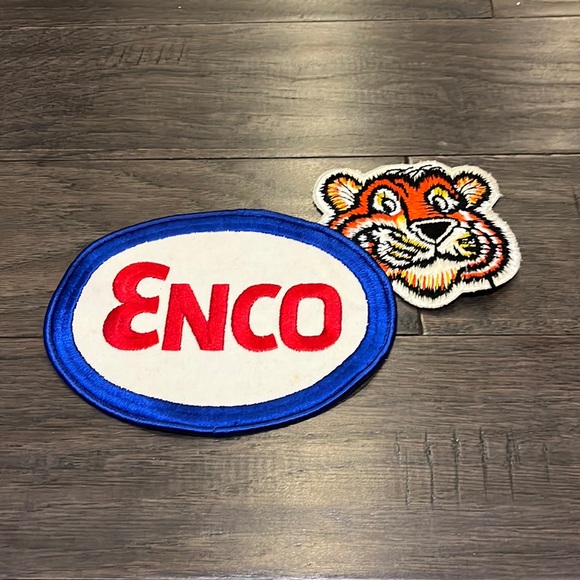 Enco | Accessories | Enco Gas Oil Gasoline Tiger Vintage Large Patch ...